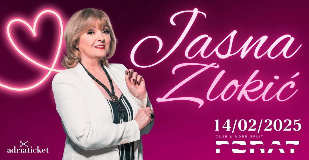 Nezaboravna večer za Valentinovo s Jasnom Zlokić u klubu Porat Split ...