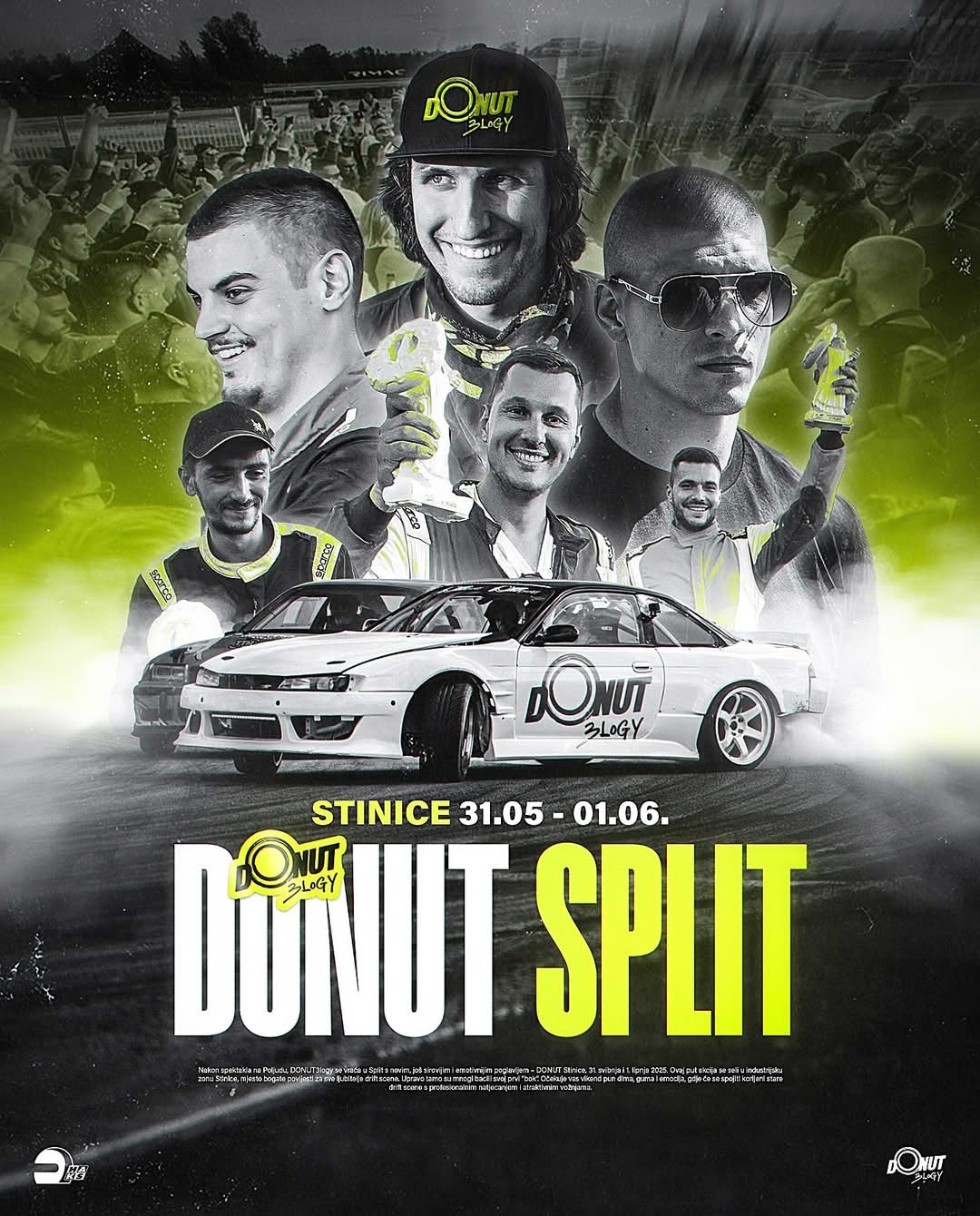 Drift spektakl DONUT Split 2025: Najveći drift event u regiji vraća se ...