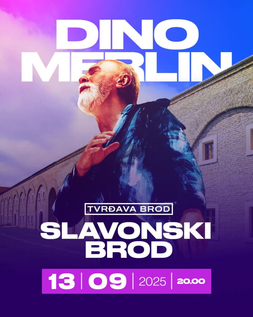 Dino Merlin koncert u Slavonskom Brodu 13.9.2025. – Spektakl u Tvrđavi ...